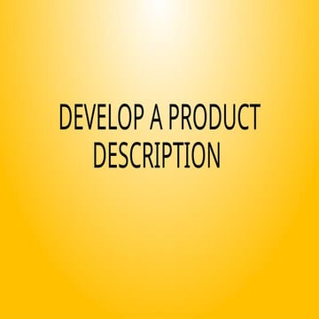 Develop a Product Description in entrepreneurship.pptx
