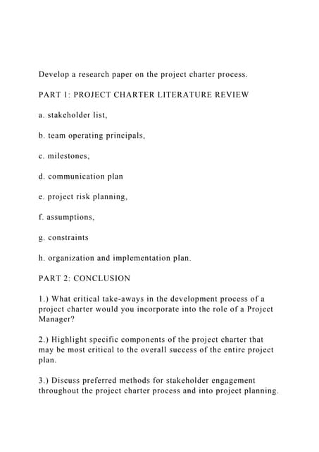 1.) Define Project Charter (per PMBOK 6th Edition and course text bo.docx