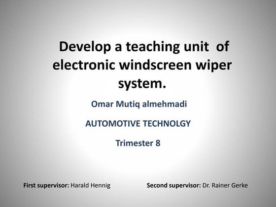 Airbag system | PPTX