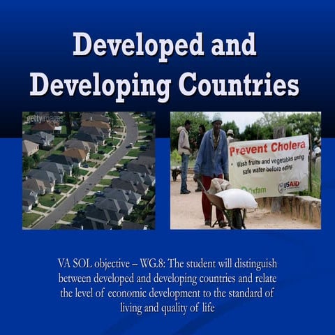 Developed and developing countries lecture | PPT