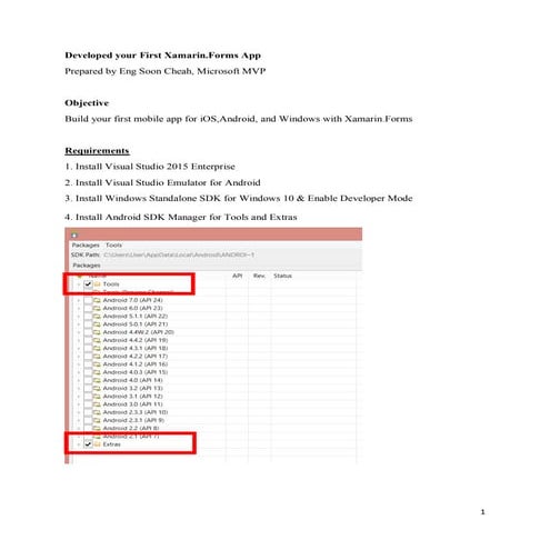 Developed your first Xamarin.Forms Application | PDF | Operating Systems | Computer Software and ...