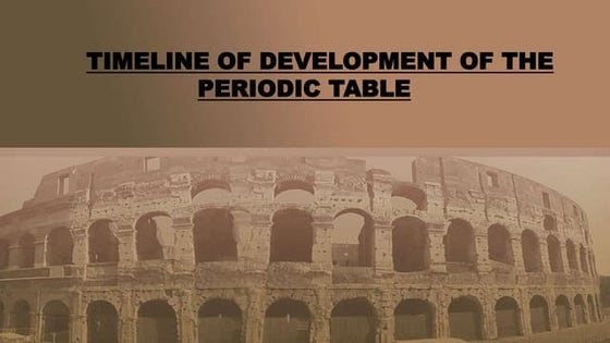 Development of the periodic table | PPTX
