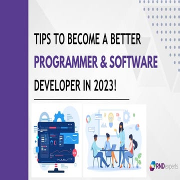 Tips to Become a Better Programmer and Software Developer in 2023! | PDF