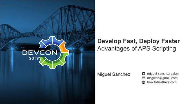 Develop Fast Deploy Faster - APS Scripting - Alfresco DevCon 2019 | PPT Develop Fast Deploy Faster - APS Scripting - Alfresco DevCon 2019 | PPT