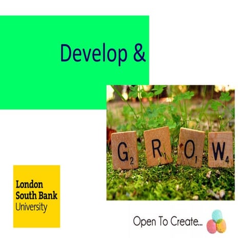 Open To Create... Develop and Grow - Student Enterprise talks by Anna B ...