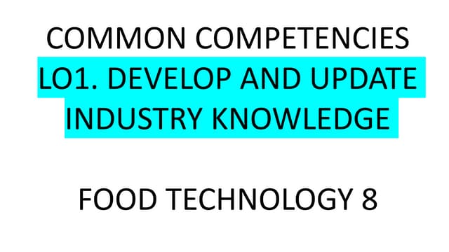 Develop industry knowledge.pptx Develop industry knowledge.pptx