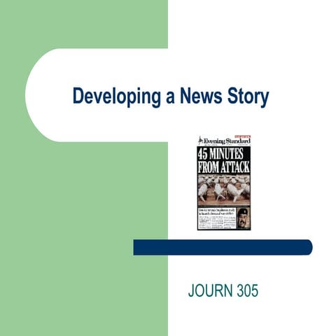 Developing A News Story | PPT