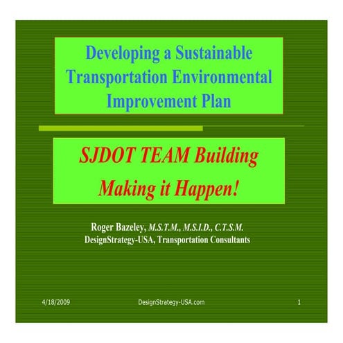 Transportation action plan | PPTX