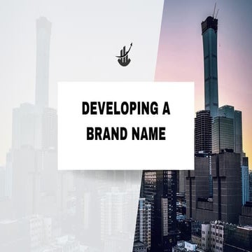 ENTREPRENEURSHIP 12_ Developing a brand name | PPTX