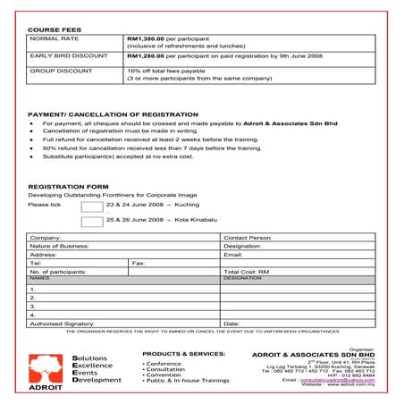 Clerical Reg Form | PDF