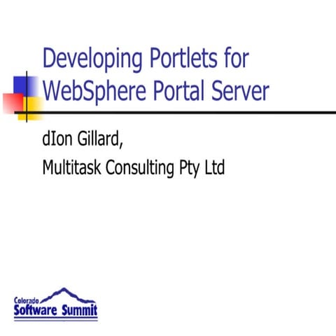 Developing Portlets For Web Sphere Portal Server | PDF | Web Design and HTML | Internet