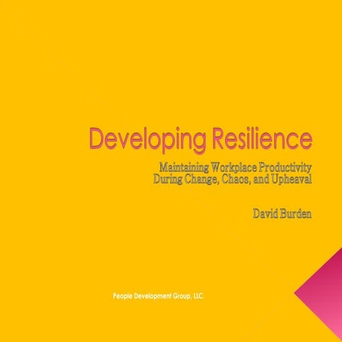Developing Resilience | PPT
