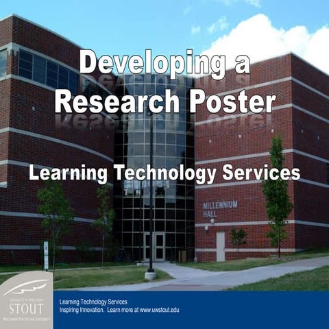 Developing Your Research Posters | PPTX