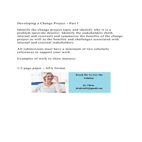 Developing a Change Project - Part IIdentify the change proj.docx
