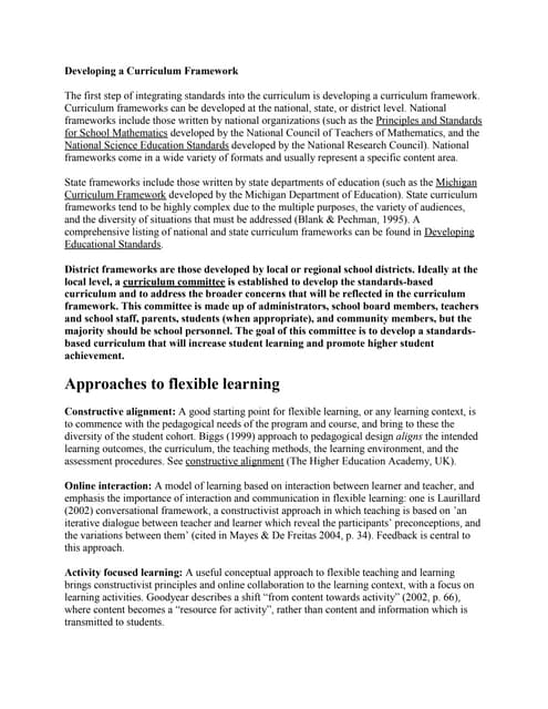 Approaches to curriculum design | PDF | Education