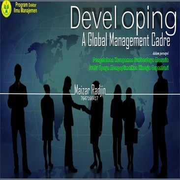 Developing a global management cadre | PDF