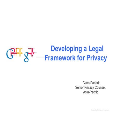 Developing a Legal Framework for Privacy | PPT | Business | Business ...