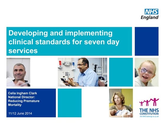 Clinical standards - Celia Ingham Clark | PPT
