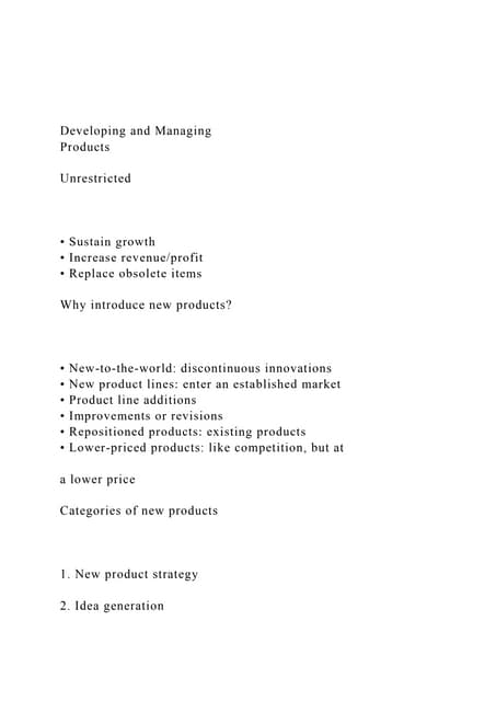 Product brand matrix | PPT
