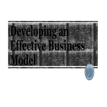 Developing an effective Business model.pptx