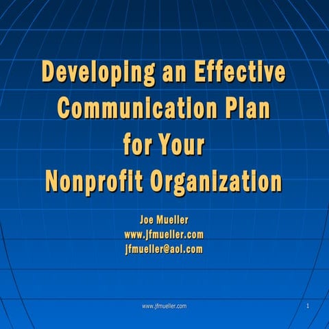 Developing An Effective Communication Plan For Your Nonprofit ...
