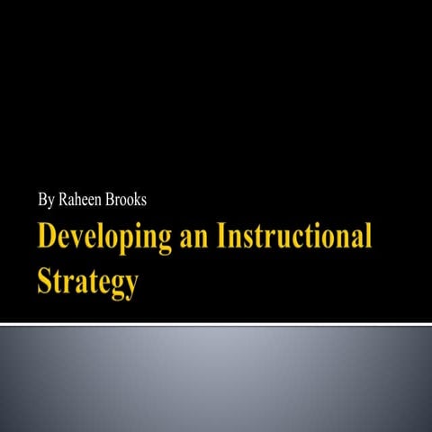 Developing instructional materials | PPTX