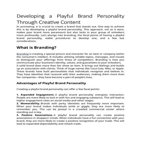 Developing a Playful Brand Personality Through Creative Content.docx