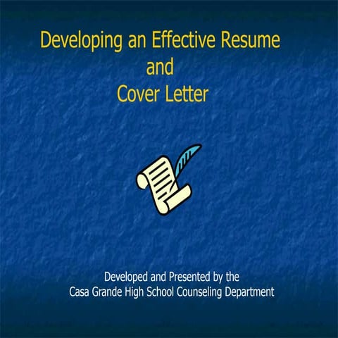 Developing a resume presentation powerpoint | PPT | Resume Writing and ...