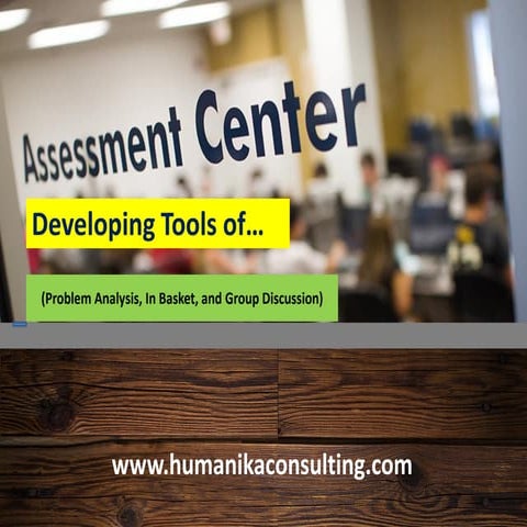 Developing assessment center tools (case study) | PDF