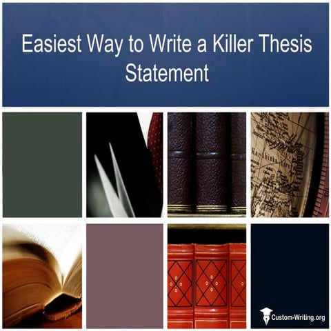Developing a thesis-statement | PDF