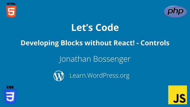 Developing Blocks without React - Controls.pptx Developing Blocks without React - Controls.pptx