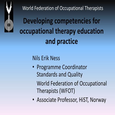 Professional Standards for Occupational Therapy Practice, Conduct and ...