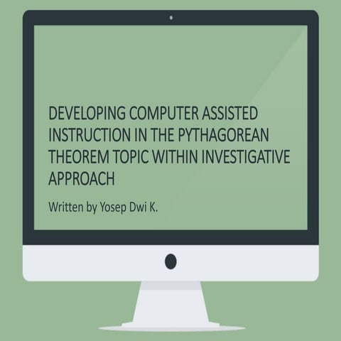 Developing Computer Assisted Instruction in the Pythagorean Theorem ...