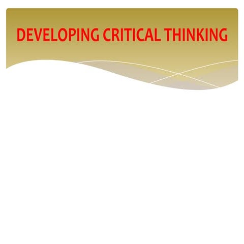 Developing creative thinking and creativity | PPT