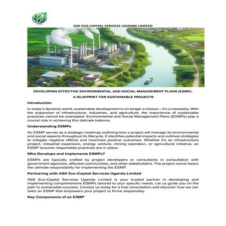 DEVELOPING EFFECTIVE ENVIRONMENTAL AND SOCIAL MANAGEMENT PLANS.pdf