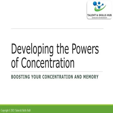 How to Develop Effective Memory and Concentration | PPT