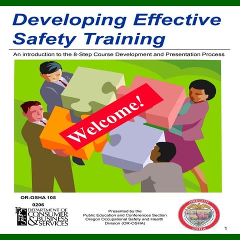 Developing effective safety training تطوير التدريب في مجال السلامة | PDF