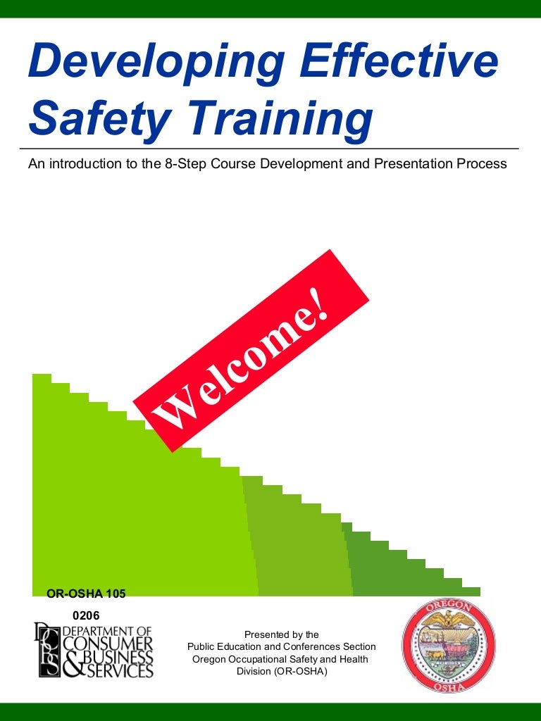 Developing effective safety training Developing effective safety training