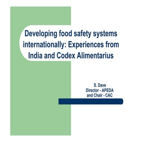 Developing food safety systems internationally | PDF | Agriculture ...