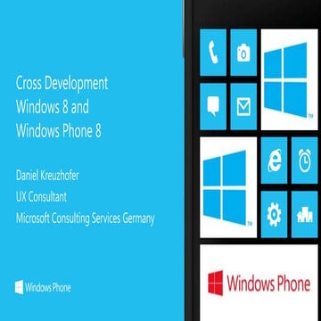 W8/WP8 App Dev for SAP, Part 3B: Developing for Windows Phone 8 and Windows 8 | PPT