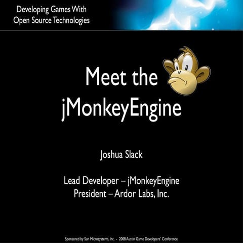 Developing Games With Open Source Technolies Meet The J Monkey Engine ...