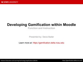 Gamification - What is it and What it is in Moodle | PPT