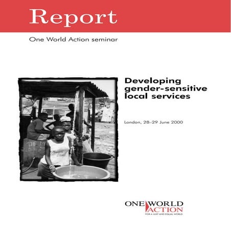Developing Gender Sensitive Local Services | PDF
