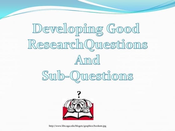 Research question presentation | PPTX | Education