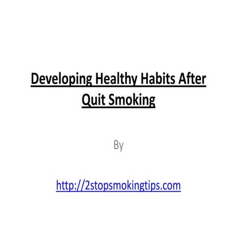 Stop smoking | PPTX