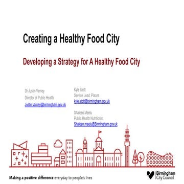 Developing Healthy Food City Strategy presentation | PPT
