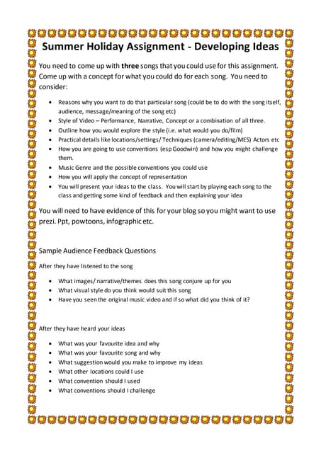 Evaluating past student work - Task Sheet | PDF