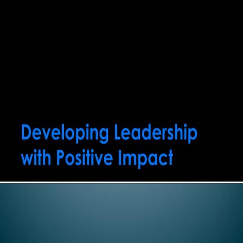 Positive Leadership Limited | PDF
