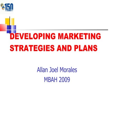 Developing marketing strategies | PPT | Business Administration | Business