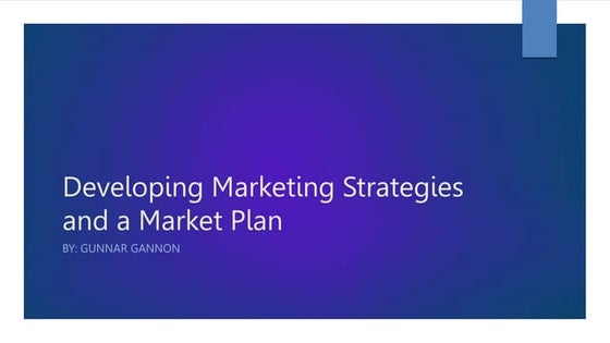 Marketing Strategy and Marketing Plans | PPT